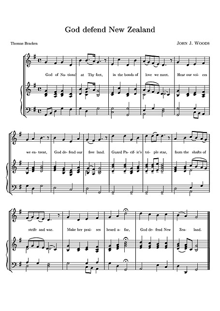 Hymn Nowej Zelandii (God Defend New Zealand) English lyrics - Dźwięk ...